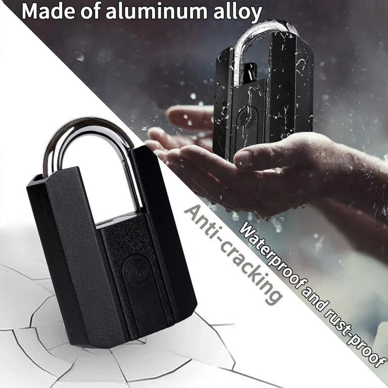 TTlock app smart electronic fingerprint padlock IP67 smart lock ...